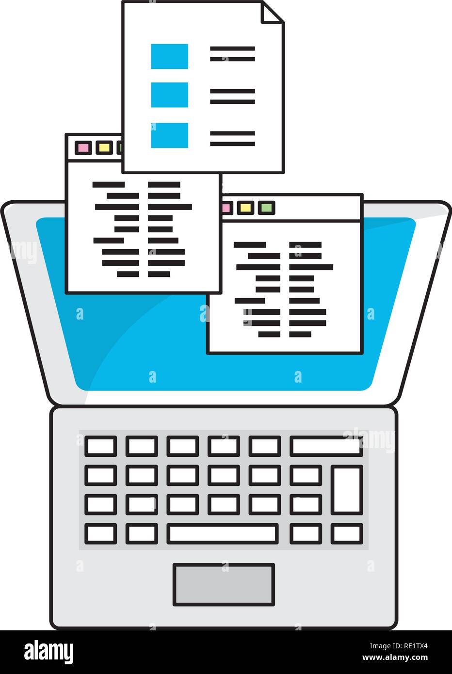 technology computing cartoon Stock Vector Image & Art - Alamy