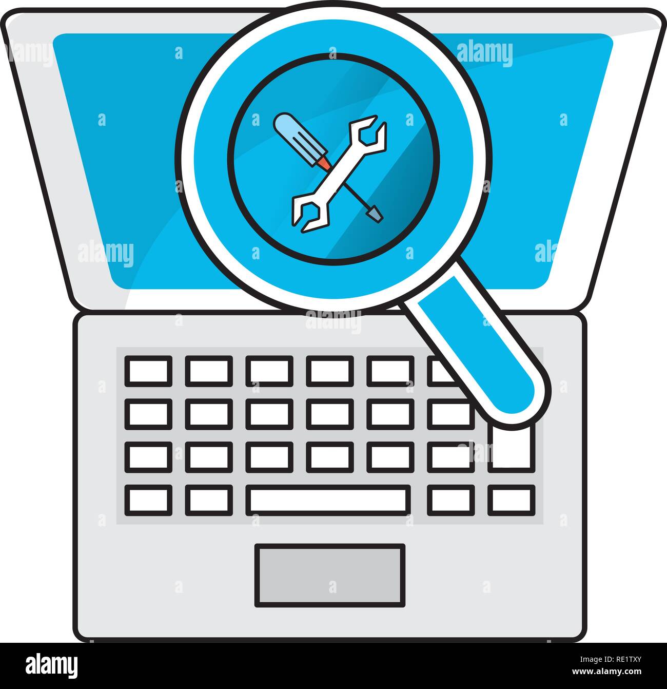 technology computing cartoon Stock Vector Image & Art - Alamy