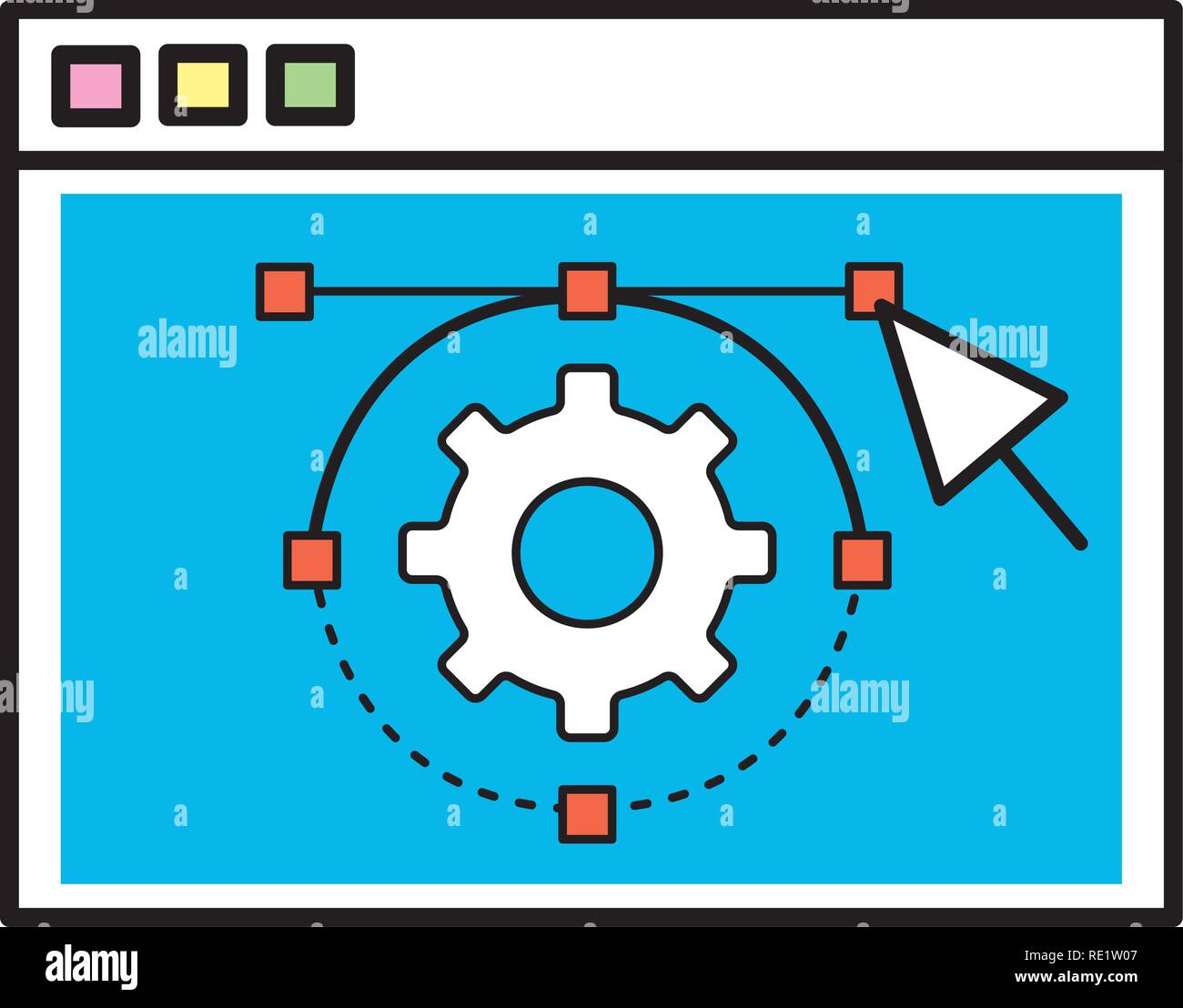 technology computing cartoon Stock Vector Image & Art - Alamy
