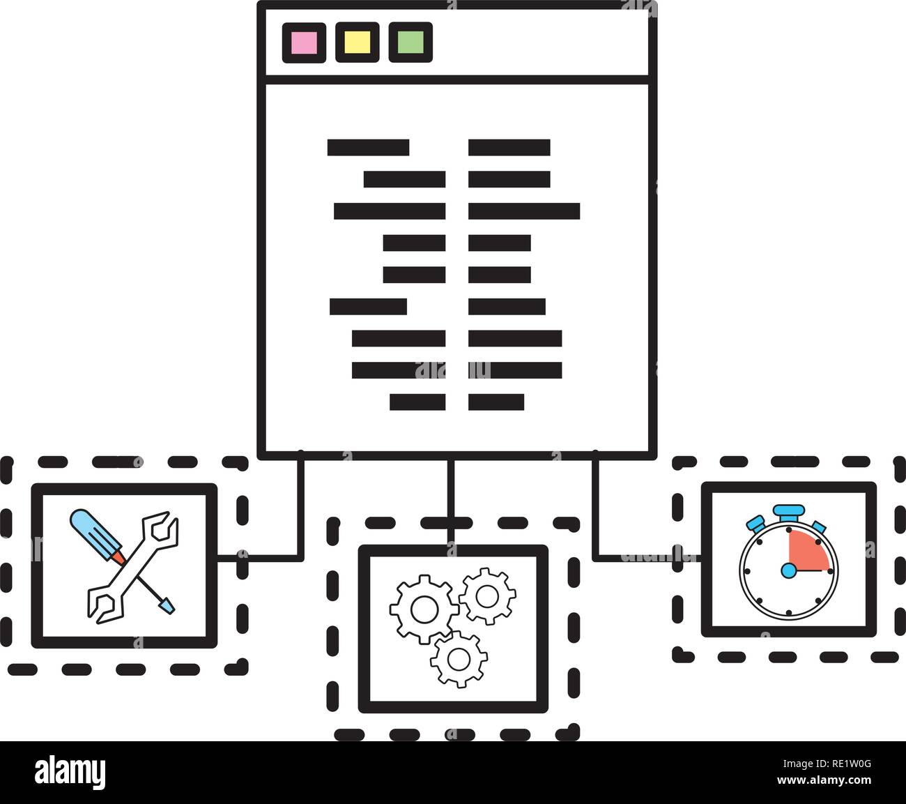 technology computing cartoon Stock Vector Image & Art - Alamy