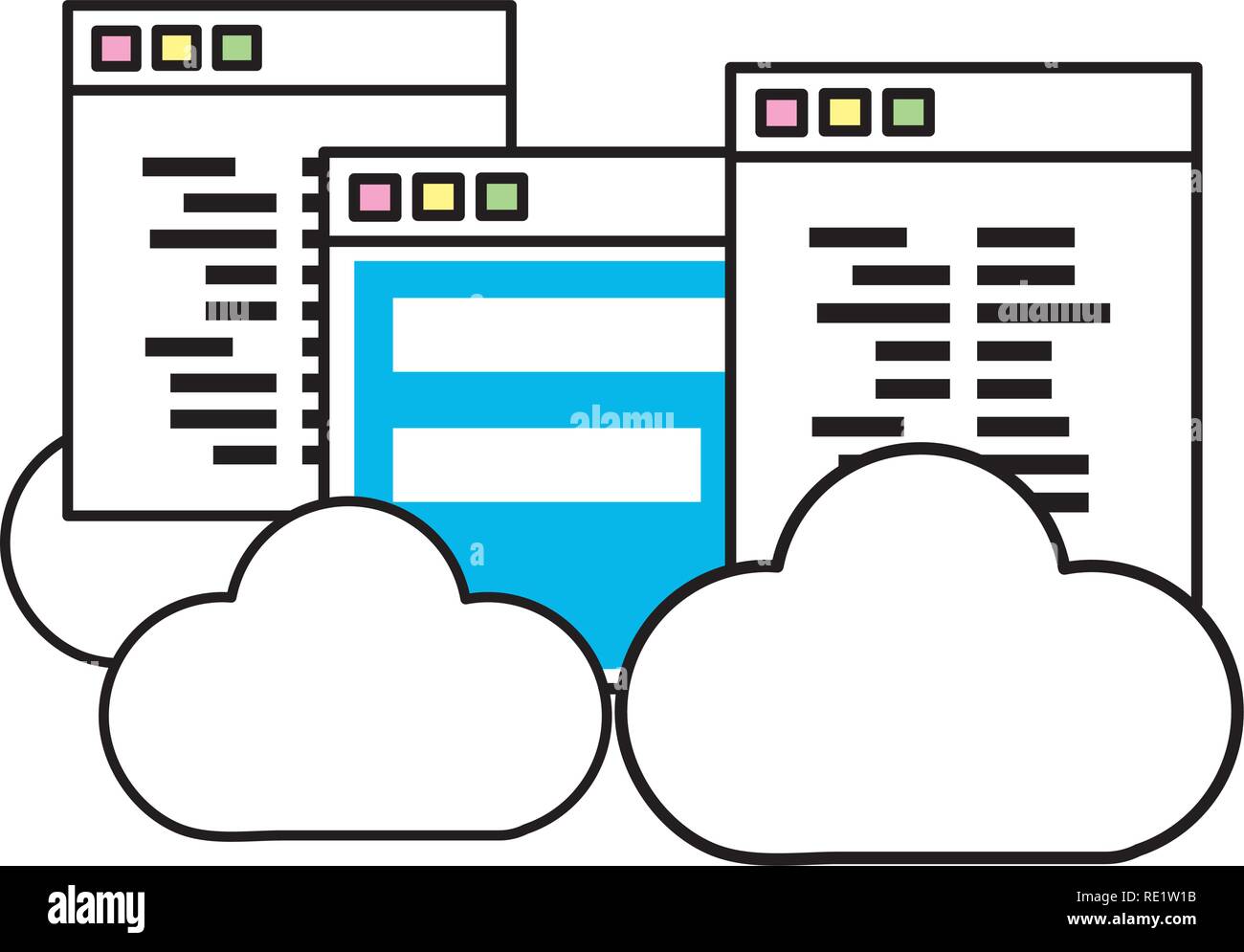 technology computing cartoon Stock Vector Image & Art - Alamy