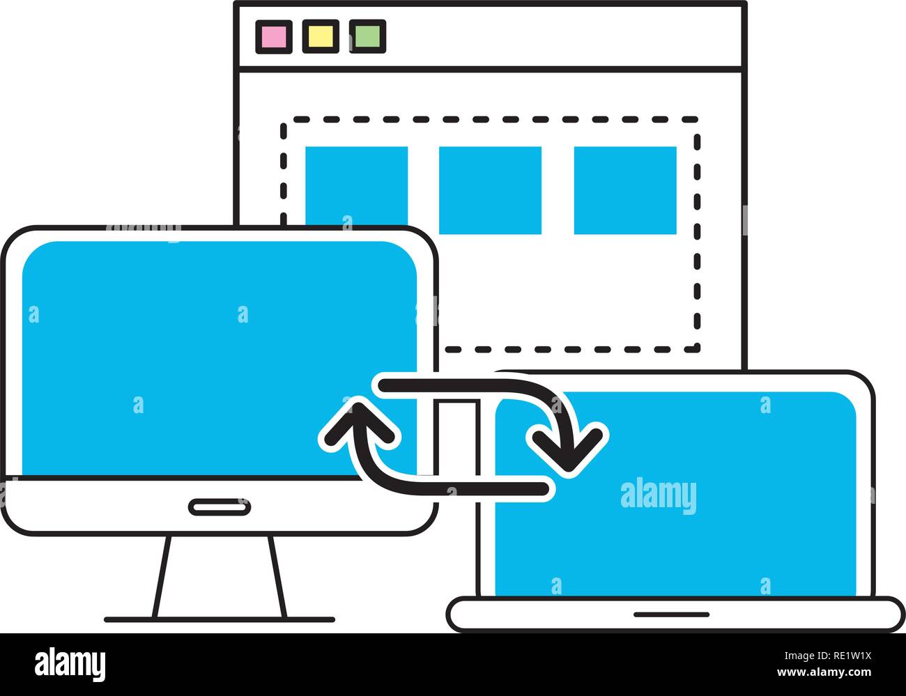 technology computing cartoon Stock Vector Image & Art - Alamy