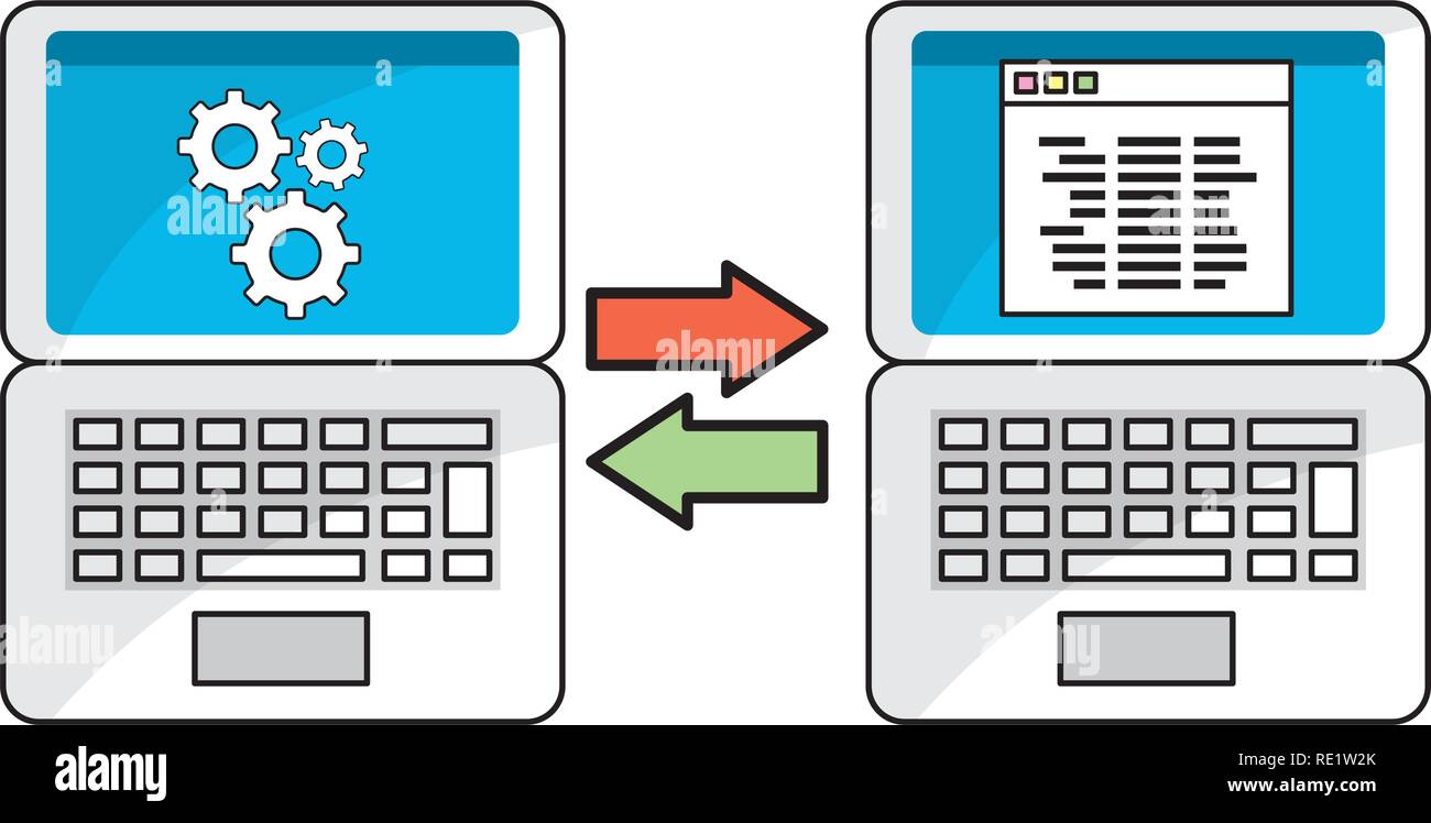 technology computing cartoon Stock Vector Image & Art - Alamy