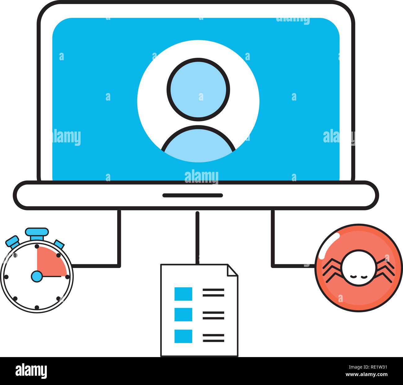 technology computing cartoon Stock Vector Image & Art - Alamy