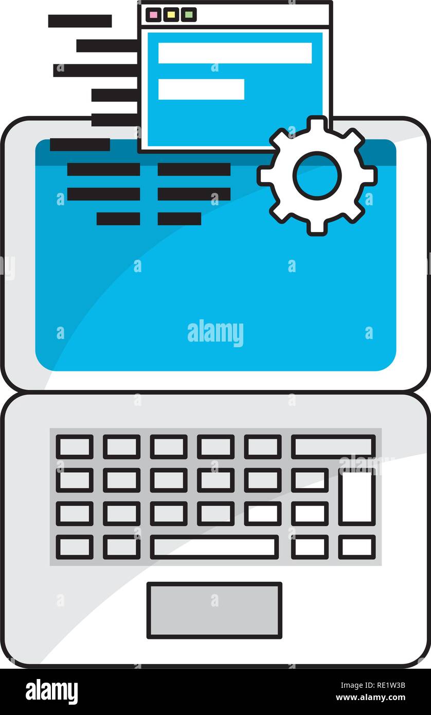 technology computing cartoon Stock Vector Image & Art - Alamy