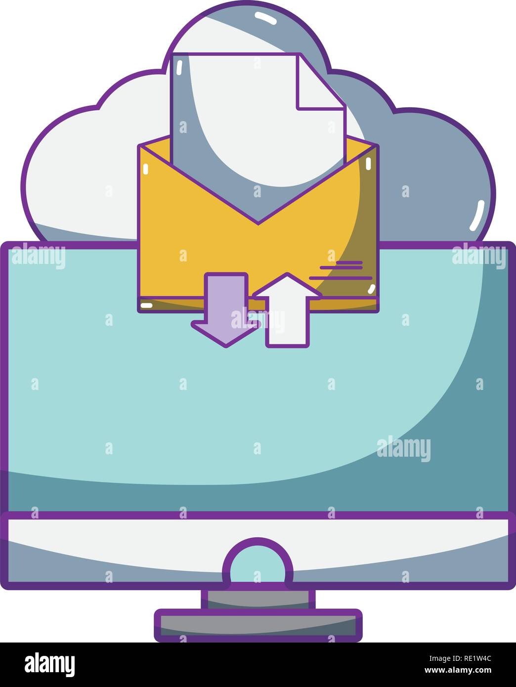 technology computing cartoon Stock Vector Image & Art - Alamy