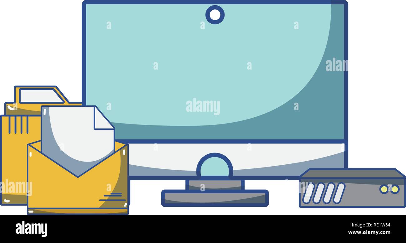 technology computing cartoon Stock Vector Image & Art - Alamy