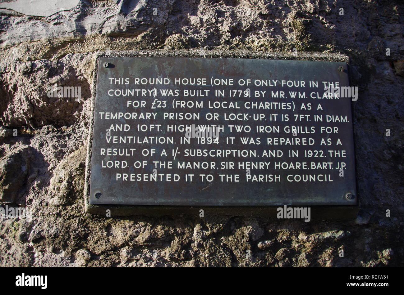 Roundhouse temporary prison village lock-up. Castle Cary. The Macmillan ...