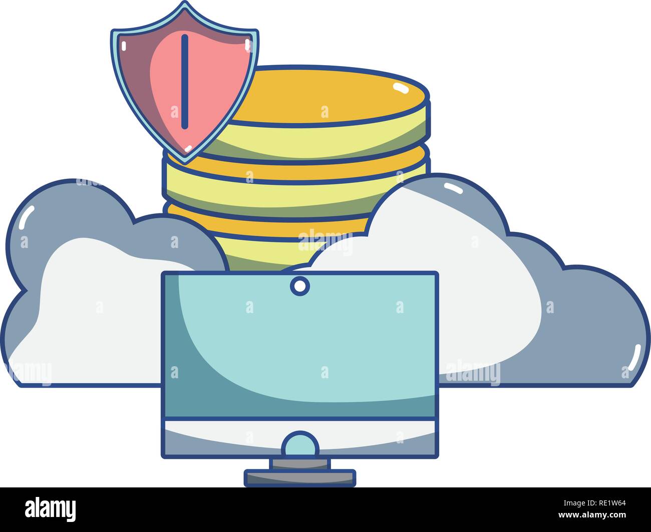 technology computing cartoon Stock Vector Image & Art - Alamy