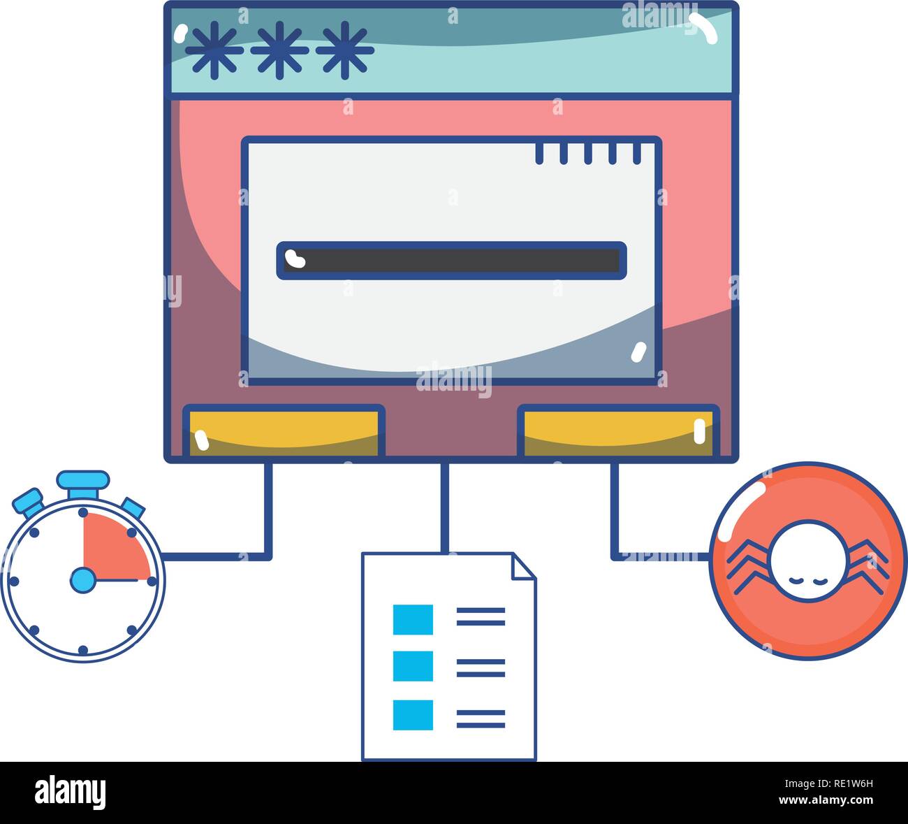 technology computing cartoon Stock Vector Image & Art - Alamy