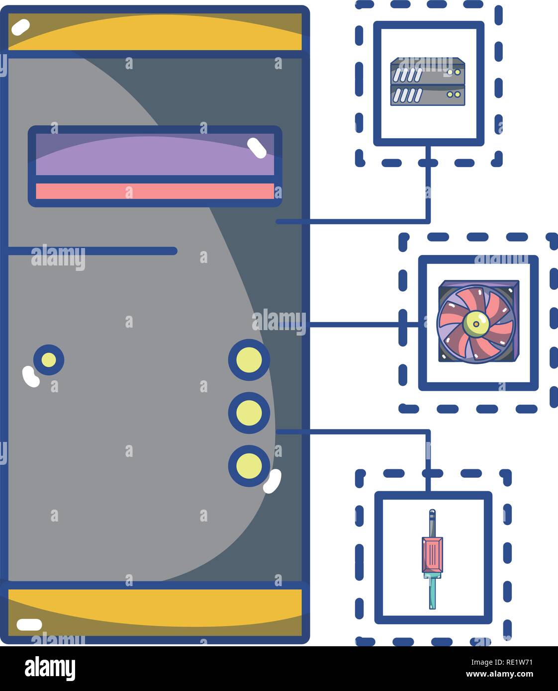 technology computing cartoon Stock Vector Image & Art - Alamy