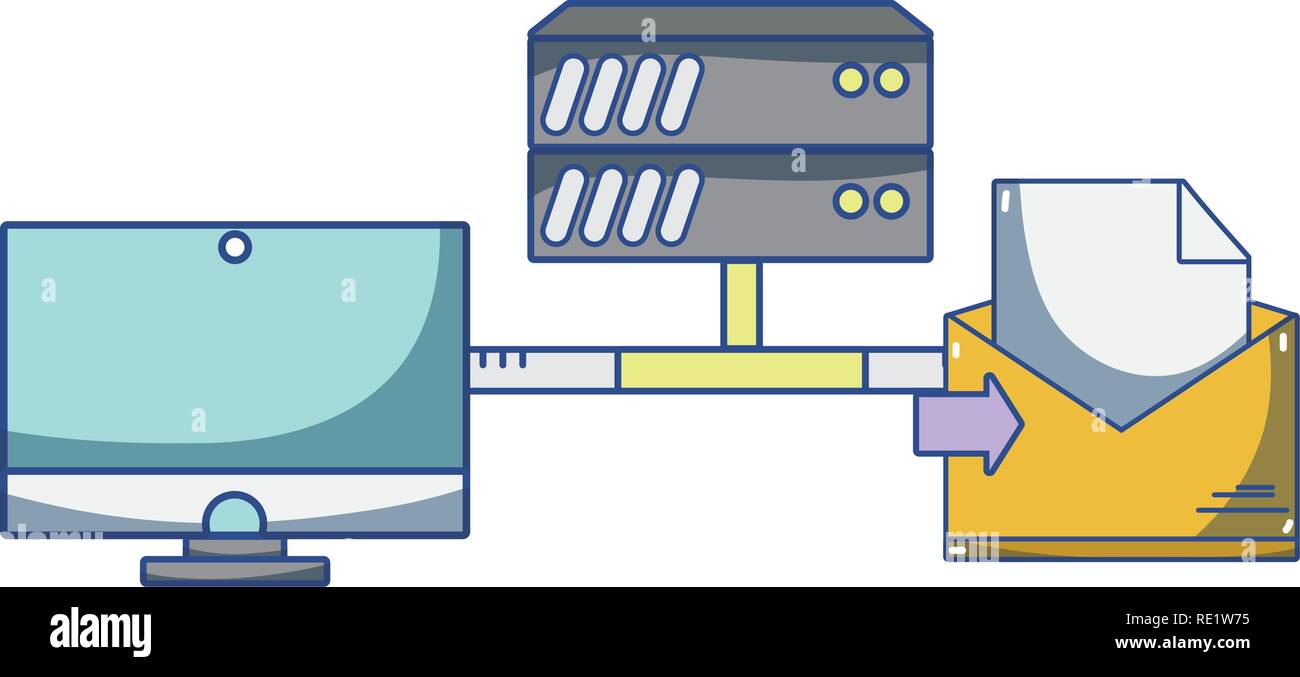 technology computing cartoon Stock Vector Image & Art - Alamy