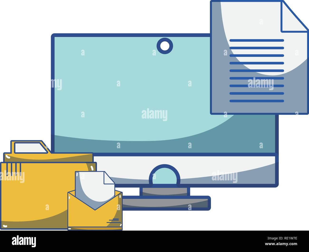technology computing cartoon Stock Vector Image & Art - Alamy