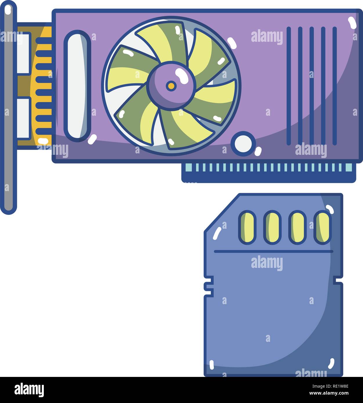 technology computing cartoon Stock Vector Image & Art - Alamy