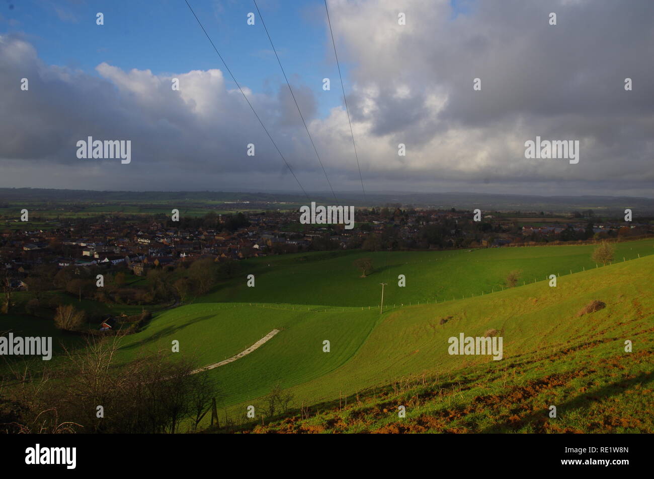 The Macmillan Way. Long-distance trail. Somerset. England. UK Stock ...