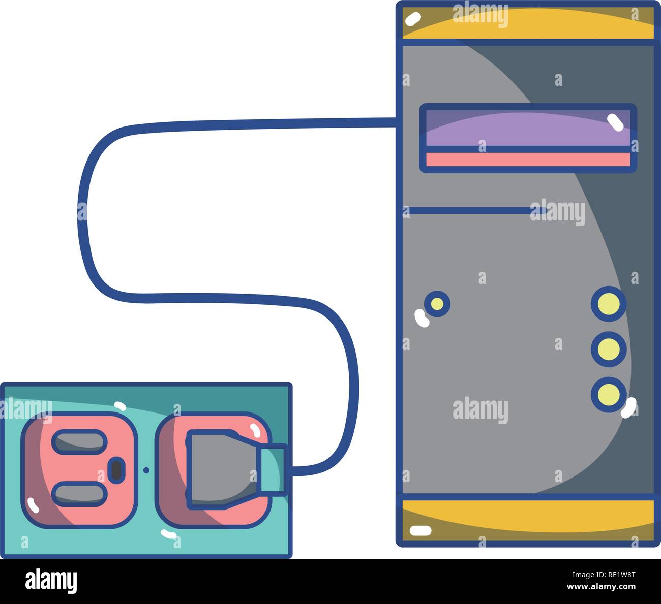 technology computing cartoon Stock Vector Image & Art - Alamy