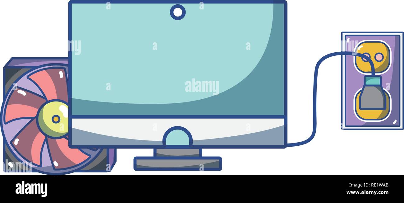 technology computing cartoon Stock Vector Image & Art - Alamy