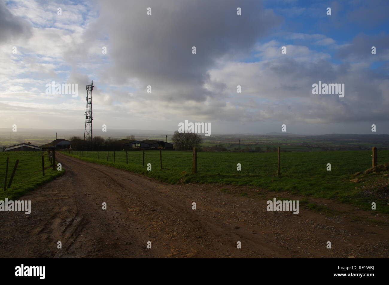 The Macmillan Way. Long-distance trail. Somerset. England. UK Stock ...