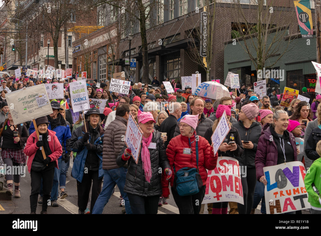 Native American Civil Right Group Showing Support at Women's March for ...