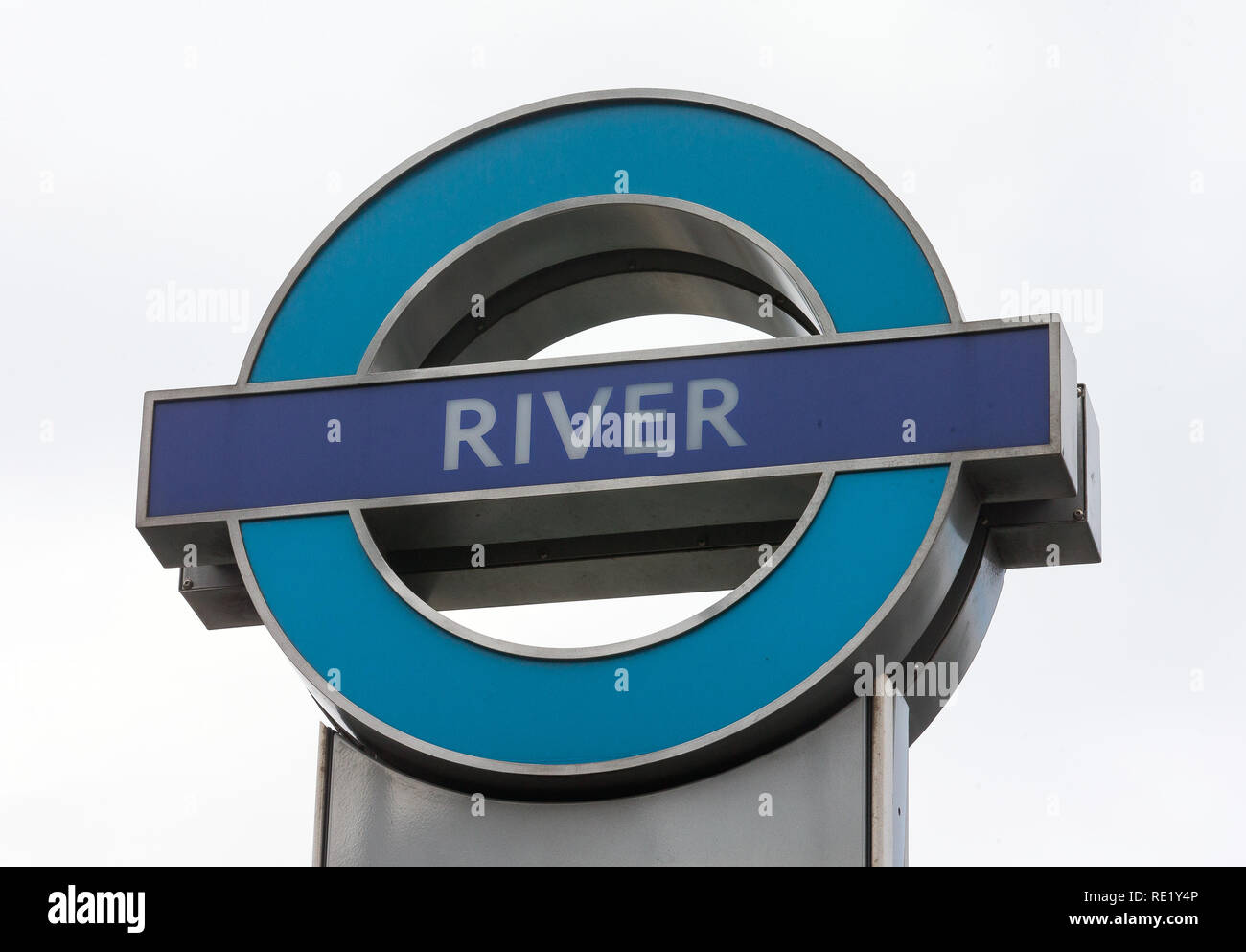 London river transport bus roundel Stock Photo - Alamy