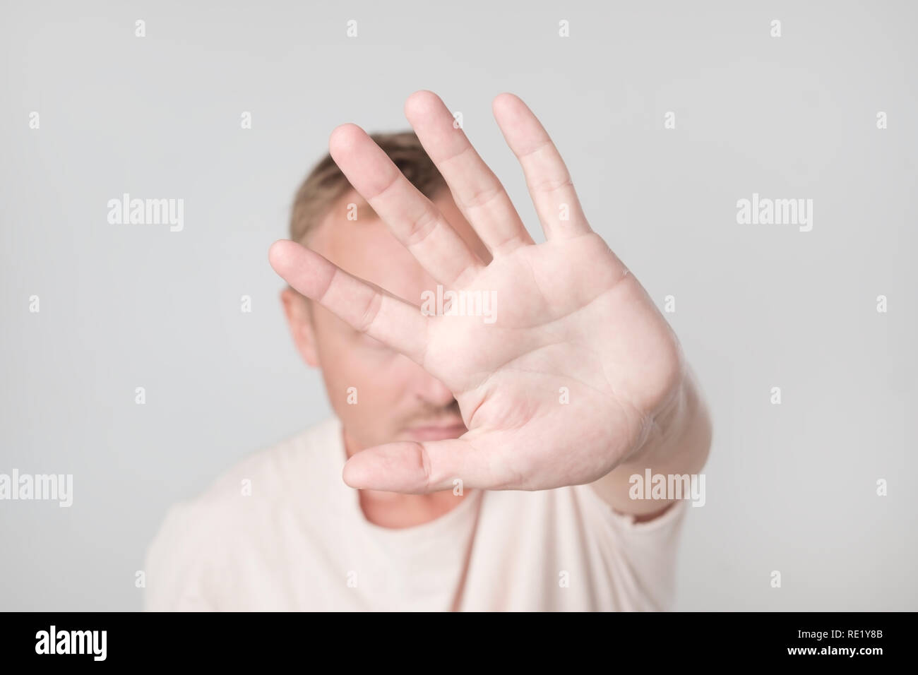 Hand gesture no hi-res stock photography and images - Alamy