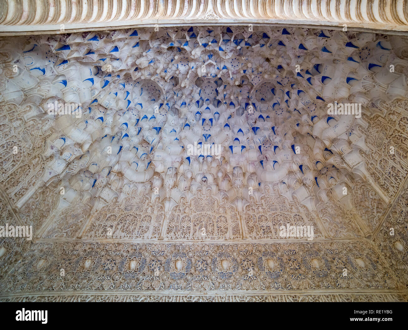 Ceiling in Alhambra, Granada, Spain Stock Photo - Alamy