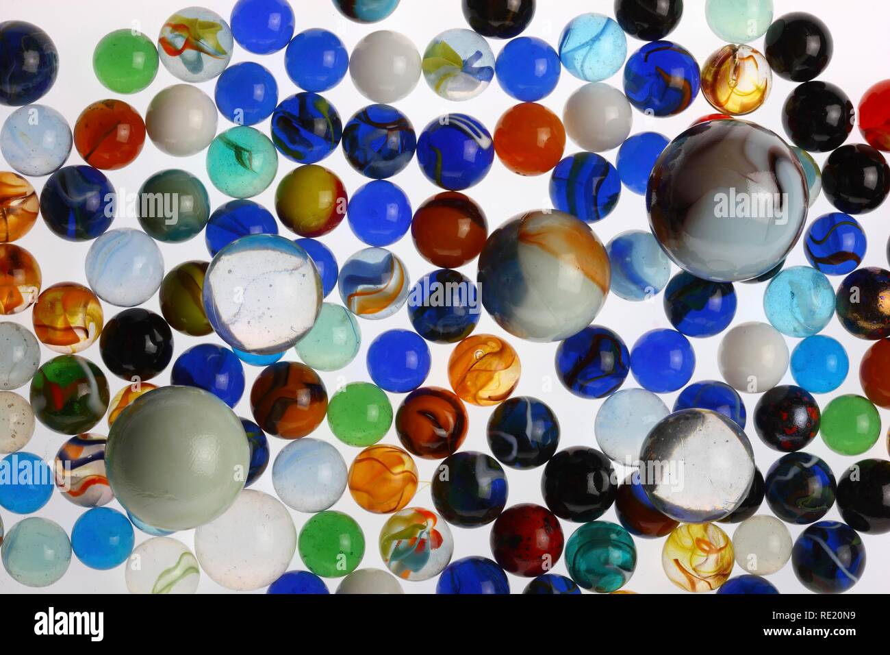 Glass marbles, different colours and sizes Stock Photo - Alamy