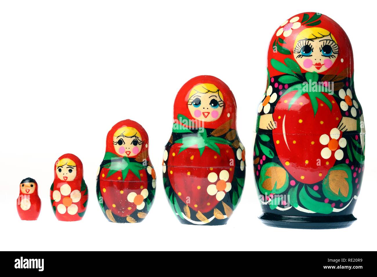 Russian matryoshka dolls, typical souvenir Stock Photo - Alamy