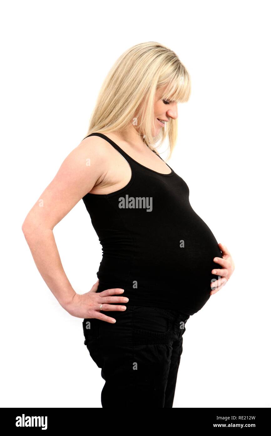 9th month pregnancy hi-res stock photography and images - Alamy