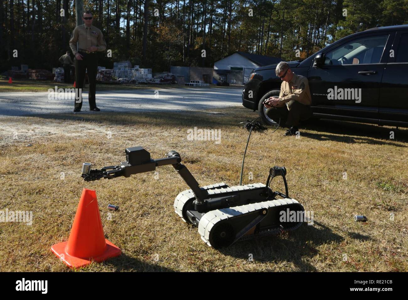 Staff Sgt. Steven M. Smith demonstrates some of capabilities of the 310 ...
