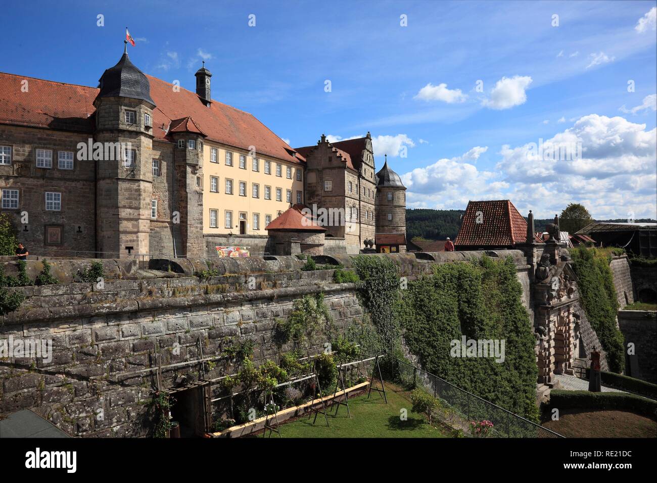 Captain's Tower and inner castle, Veste Rosenberg Castle, Kronach ...