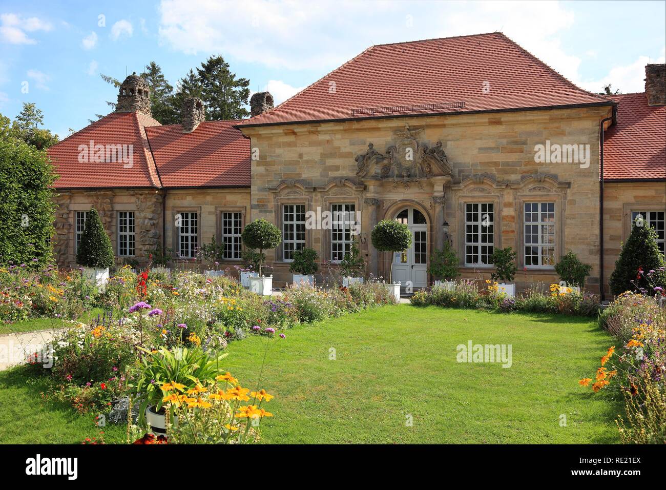 Old Castle, west side, in the Hermitage Palace in Bayreuth, Upper ...