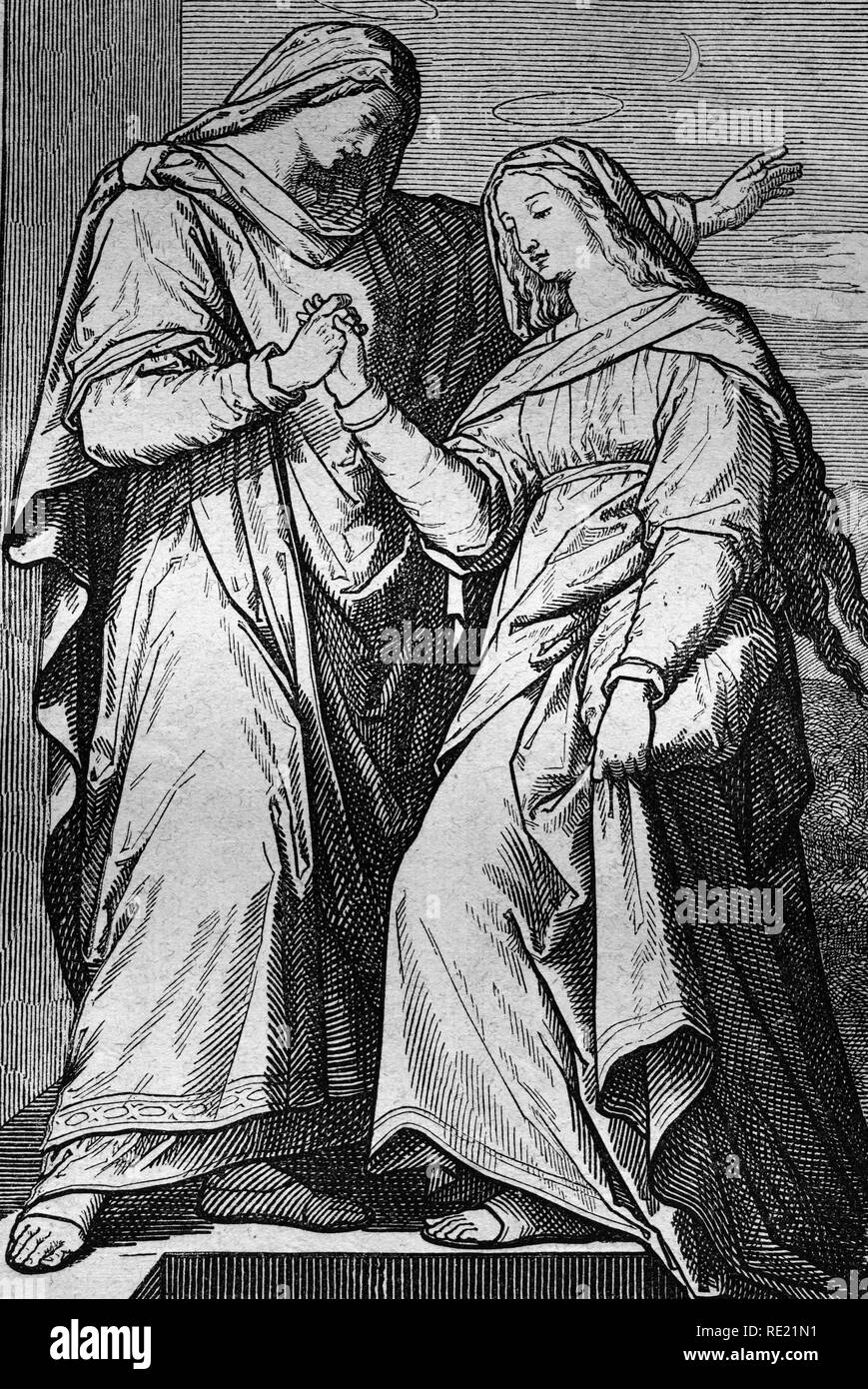 Mary visits elizabeth hi-res stock photography and images - Alamy