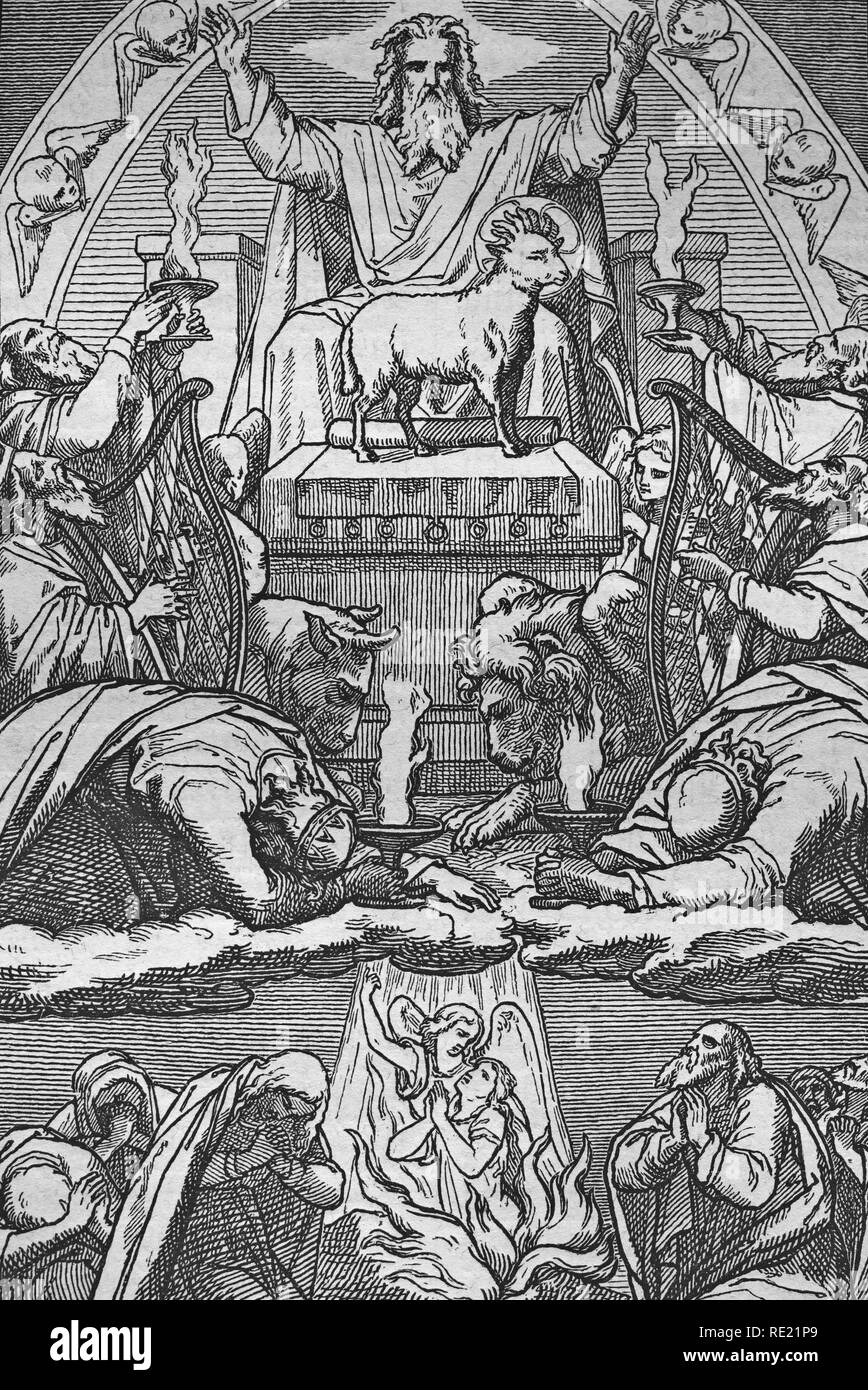 Communion of saints art Black and White Stock Photos & Images - Alamy