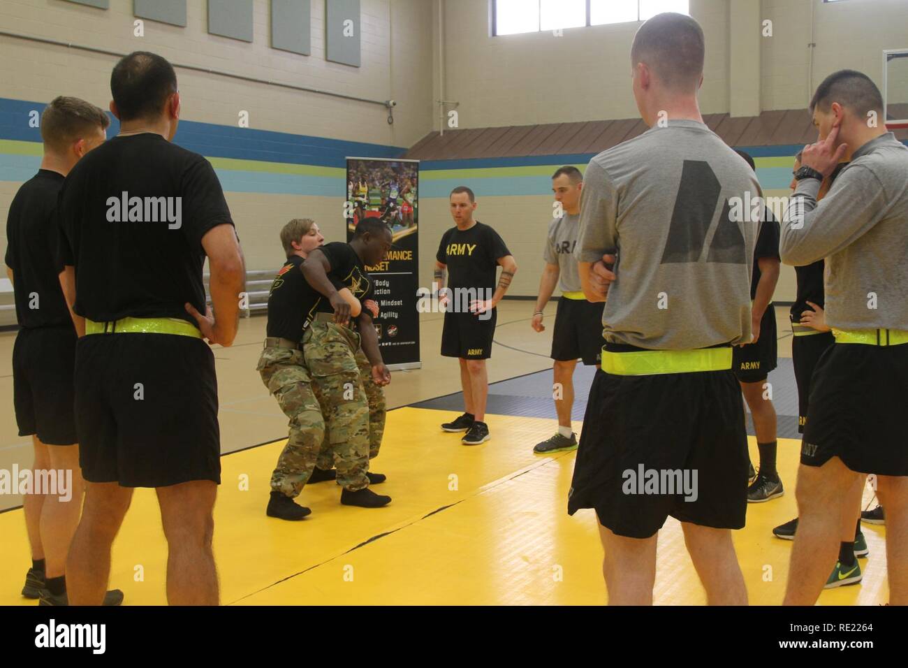 Sgt. Whitney Conder and Sgt. Spenser Mango, both wrestlers with the U.S ...