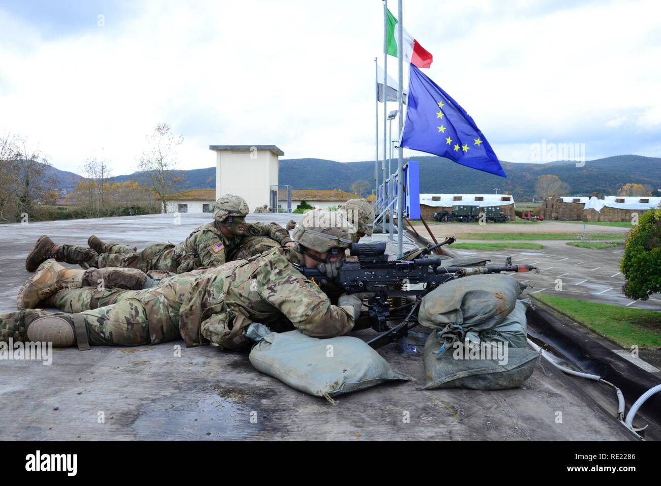 U.S. Army paratroopers from Company A, 1-503rd Infantry, 173rd Airborne ...