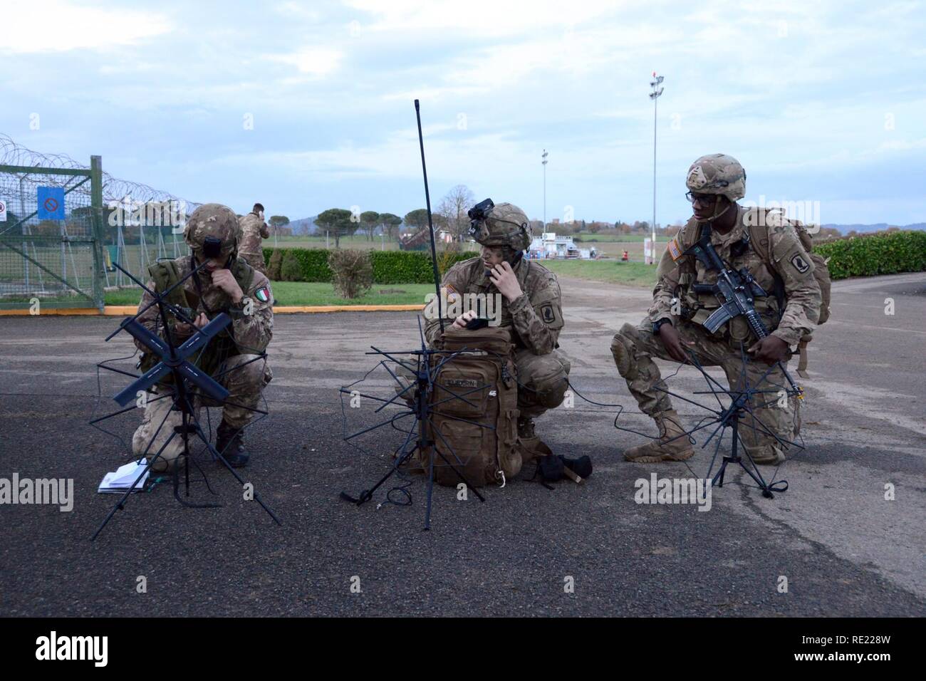 U.S. Army paratroopers from Company A, 1-503rd Infantry, 173rd Airborne ...