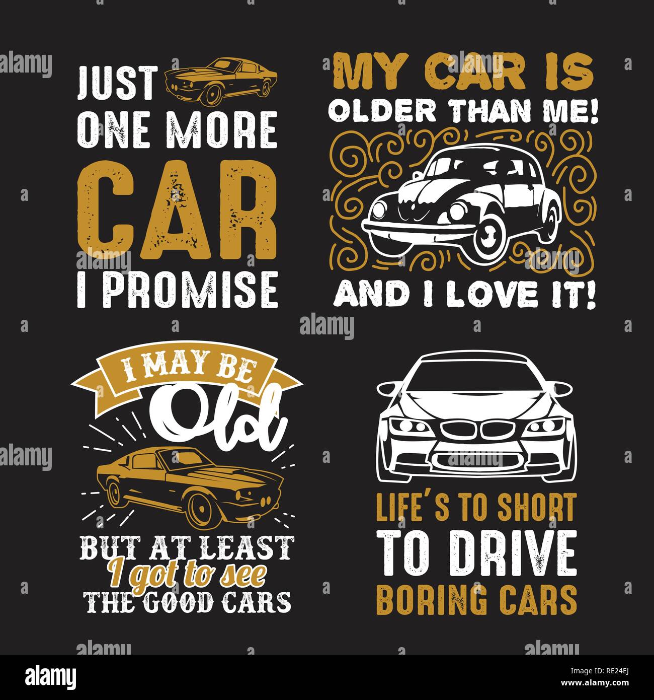 Funny Miata Quotes I May Be Old Car Quotes Stock Vector. Illustration