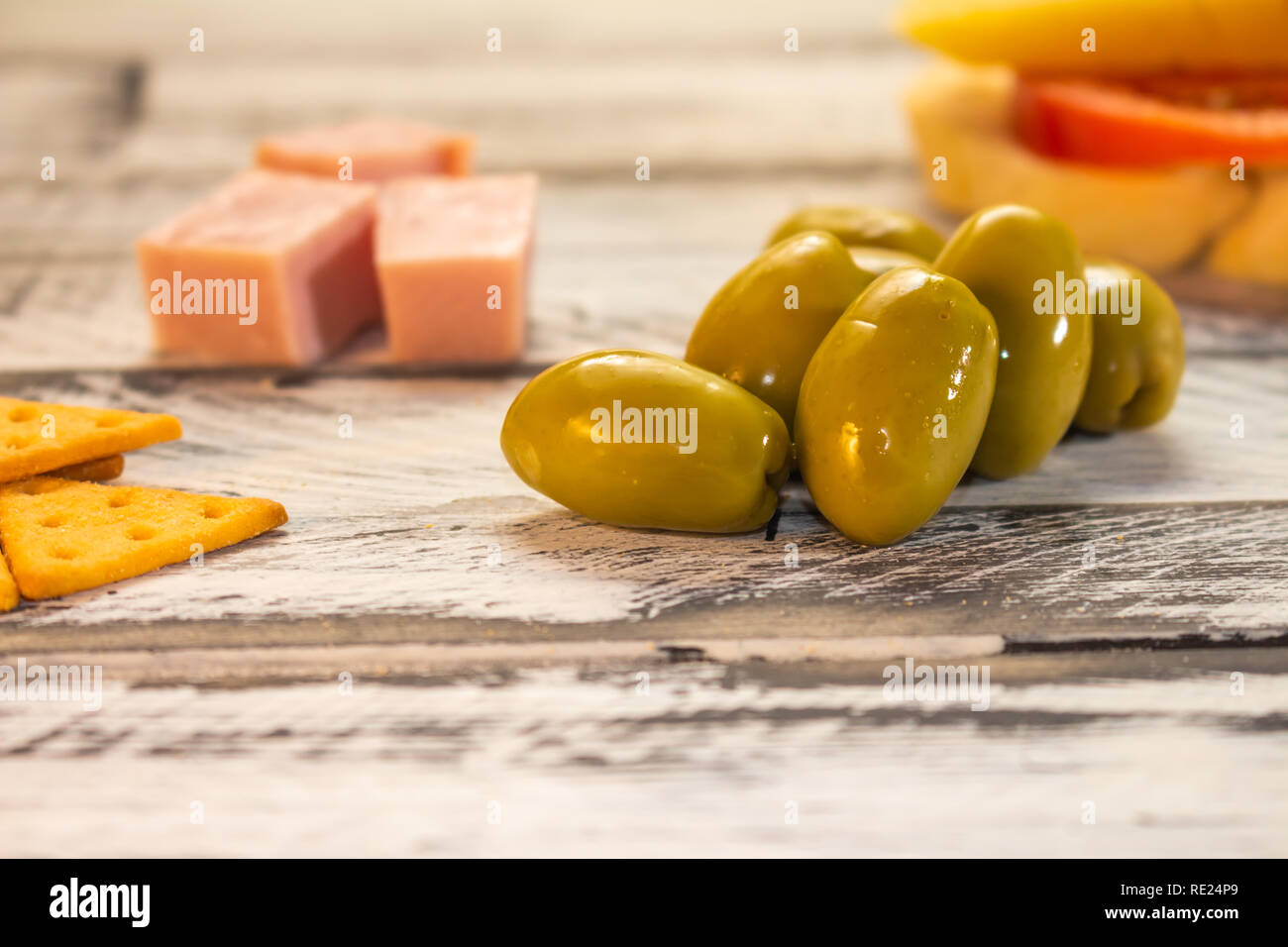 White marble food table hi-res stock photography and images - Alamy