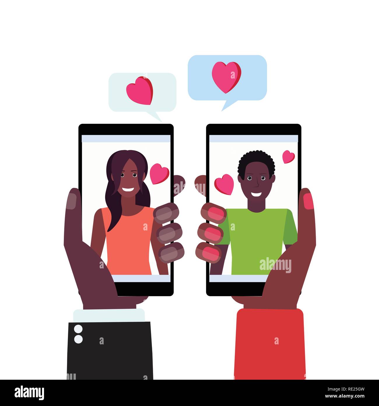 Happy woman holding bubble Stock Vector Images - Alamy