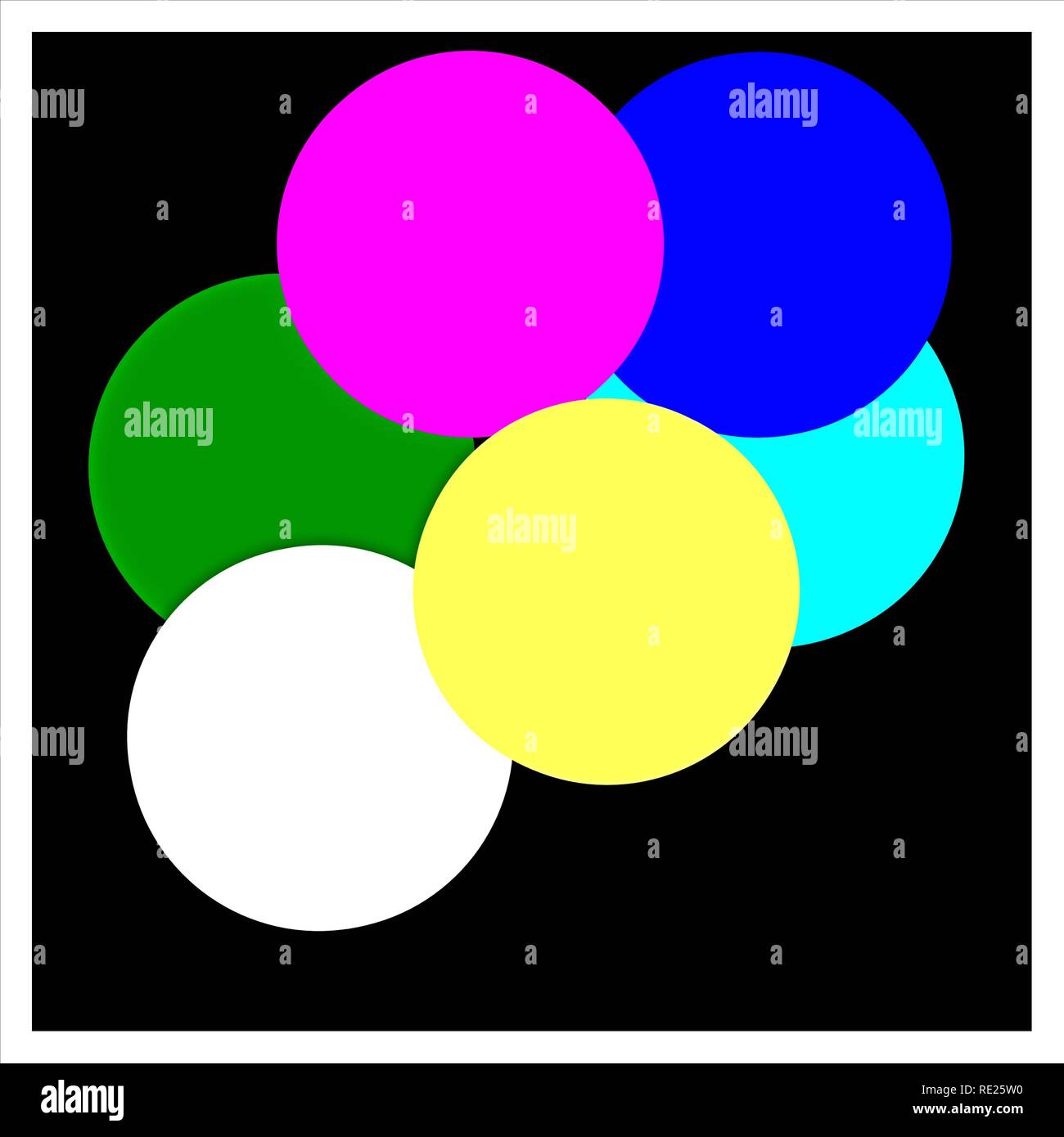 Wallpaper with circles Cut Out Stock Images & Pictures - Alamy