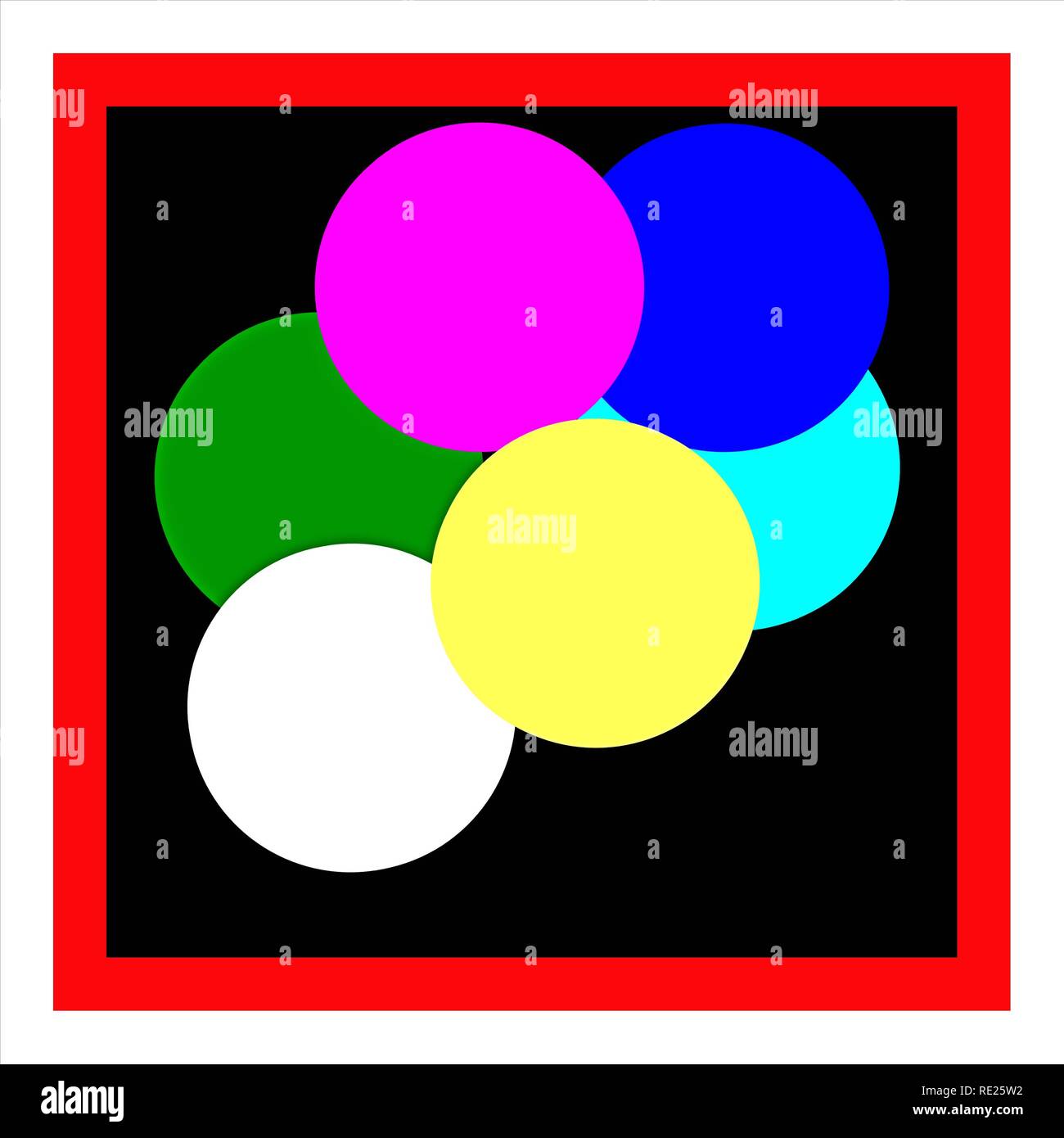 Wallpaper with circles Cut Out Stock Images & Pictures - Alamy