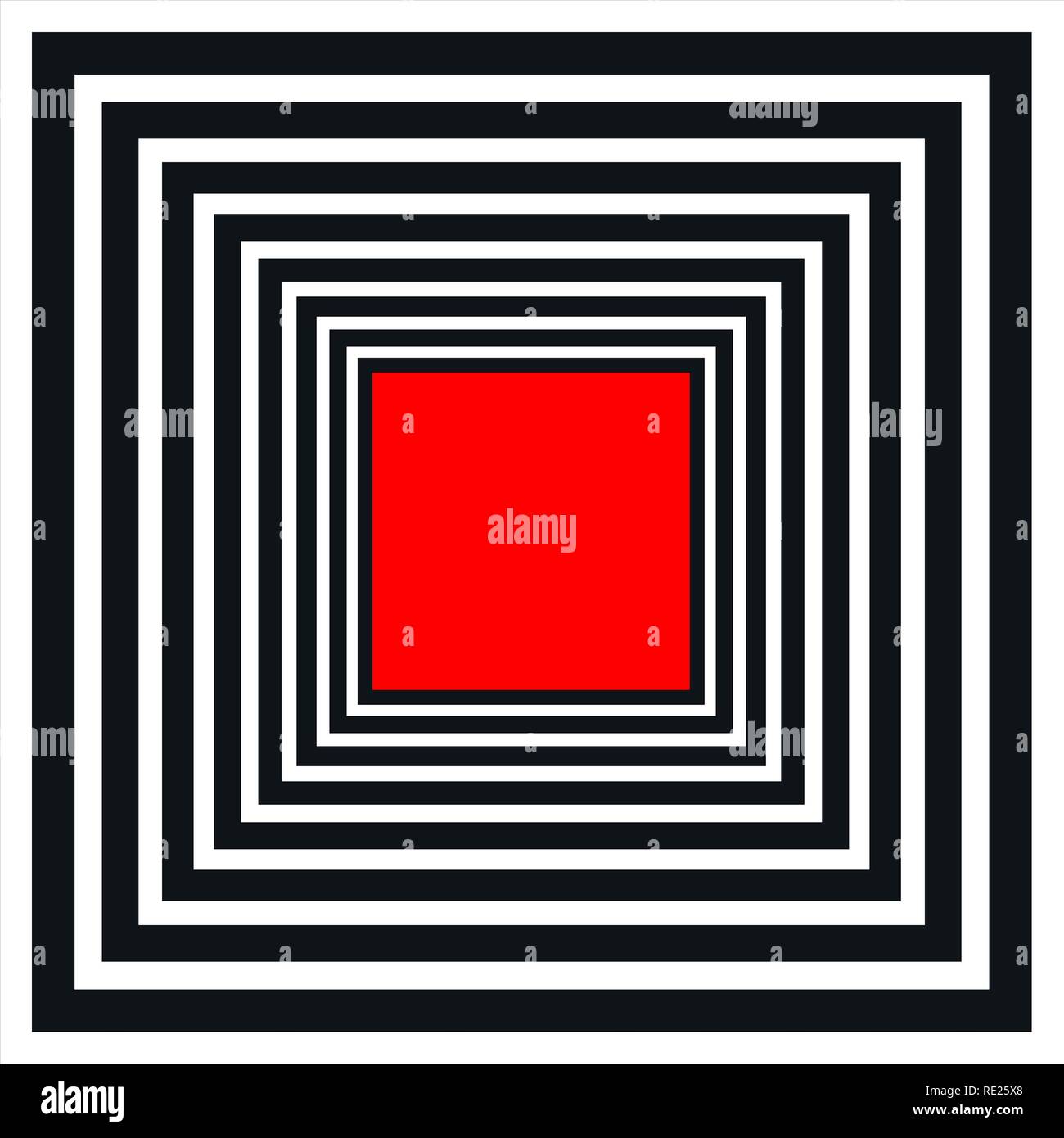 Square Tunnel pattern Stock Photo - Alamy