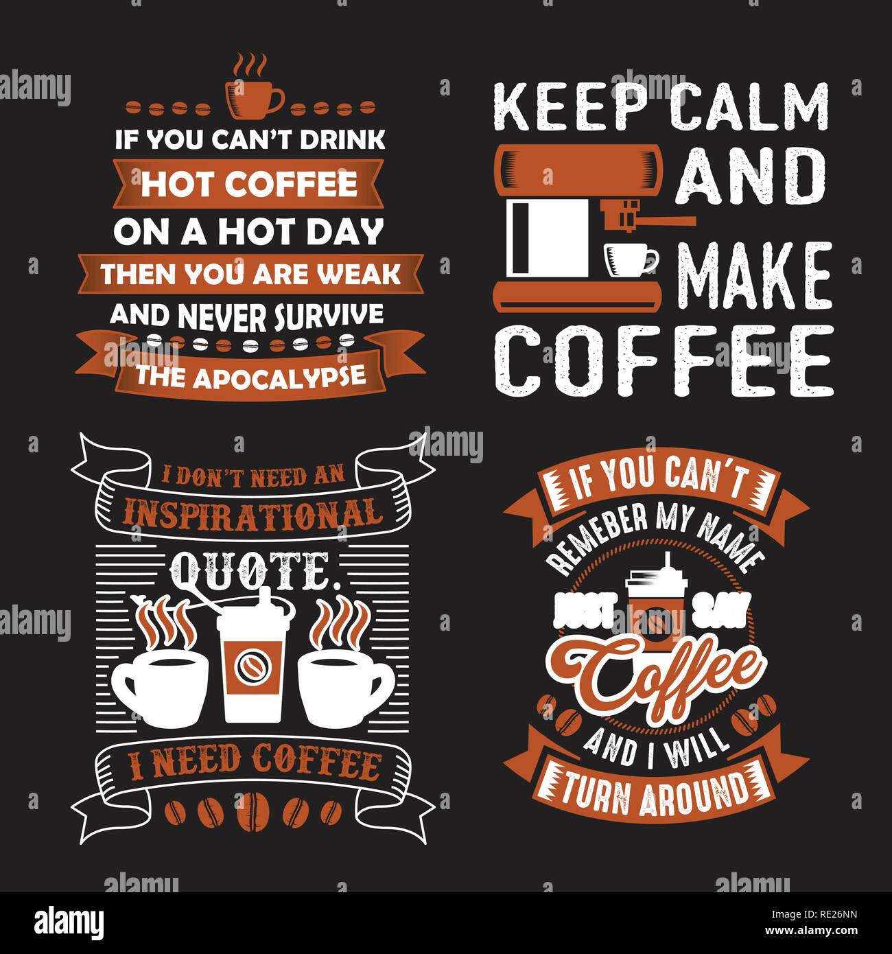 Funny cup quotes Stock Vector Images - Alamy