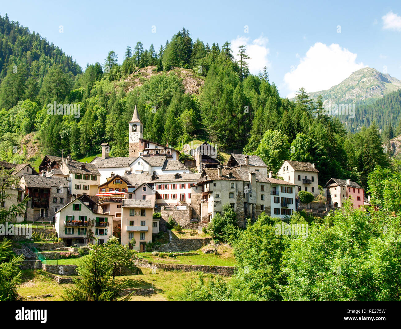 Vallemaggia, Switzerland: Images of the typical Ticino valley Stock ...