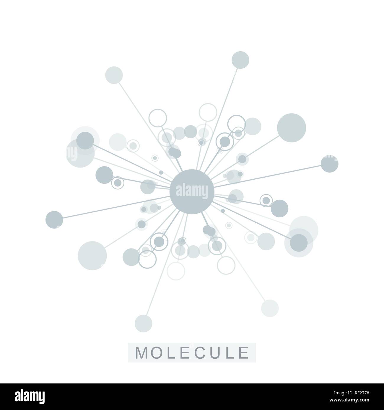 Chemical chain vector illustration Stock Vector Images - Alamy