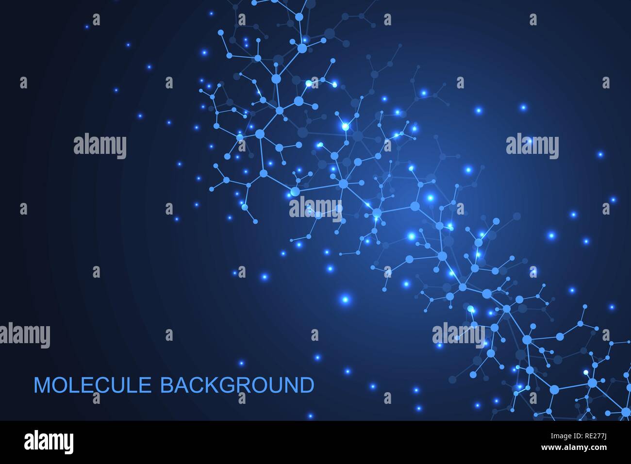 Scientific molecule background for medicine, science, technology ...