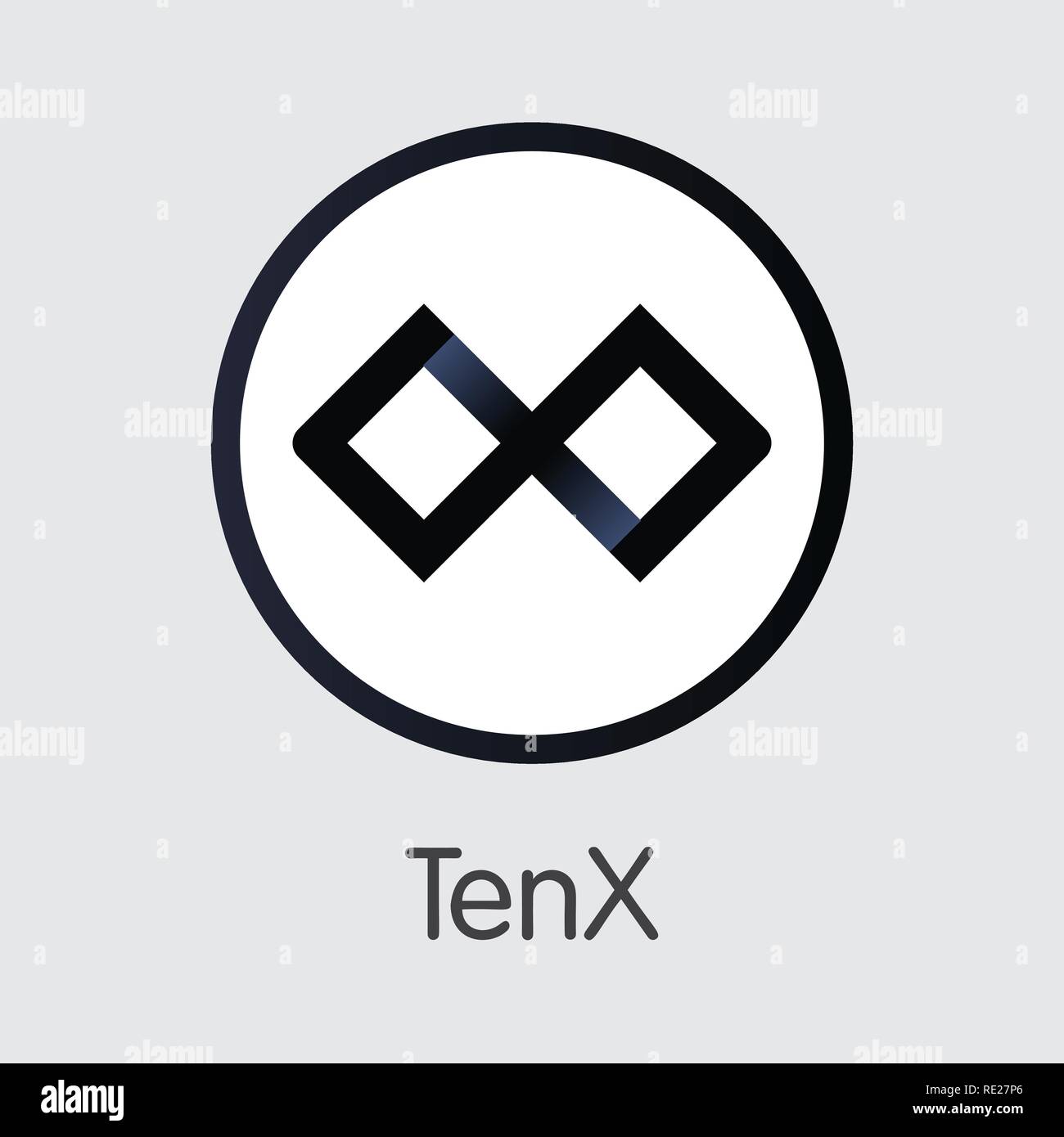 PAY - Tenx. The Icon of Crypto Currency or Market Emblem Stock Vector ...