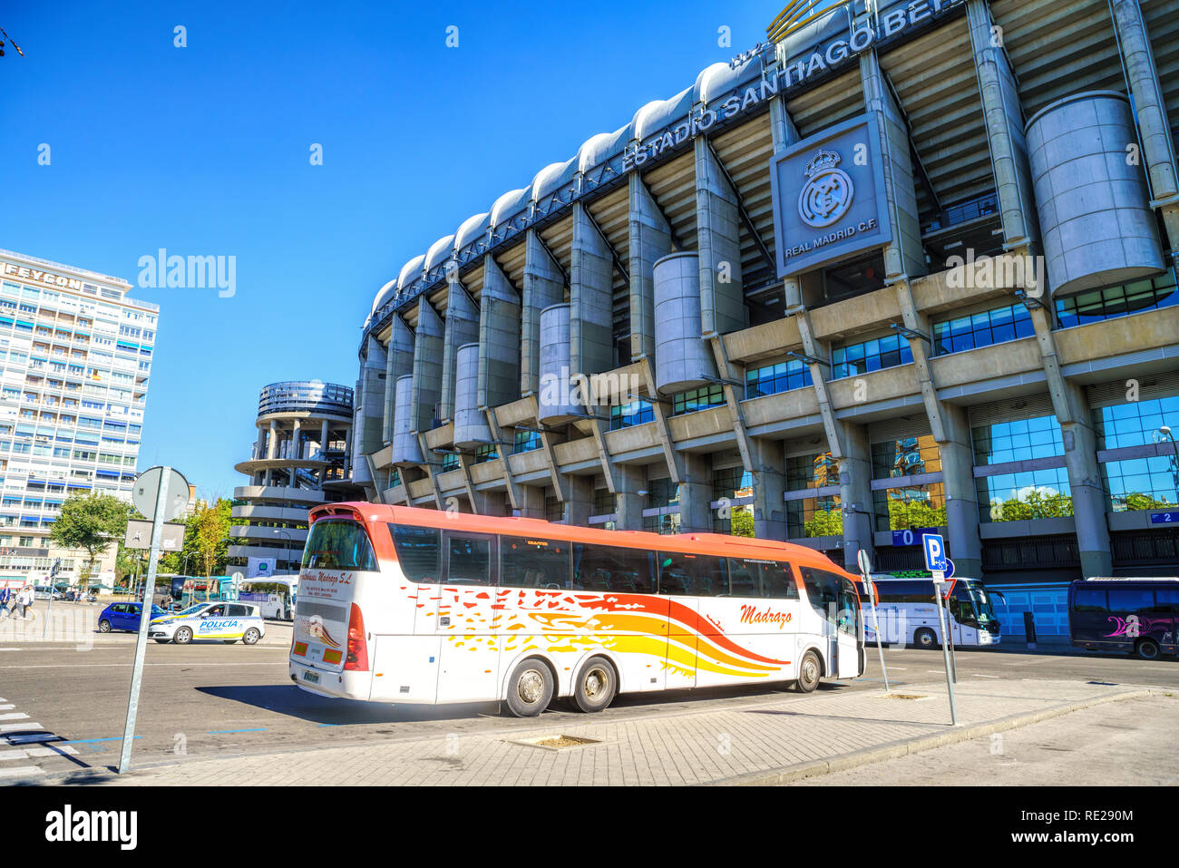 Santiago Bernabeu Stadium is the current home stadium of Real Madrid FC ...