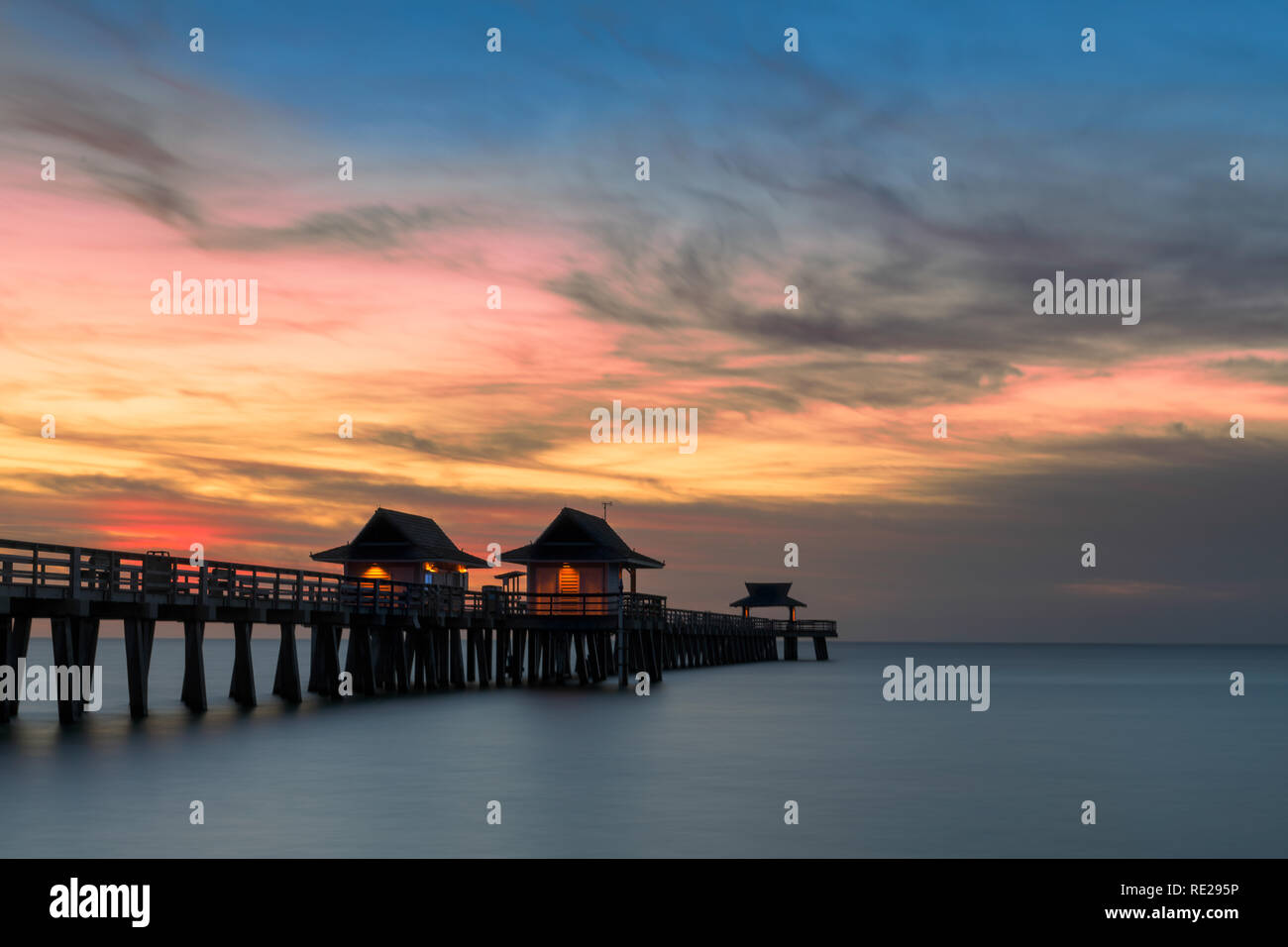 Naples florida fishing pier hi-res stock photography and images - Alamy